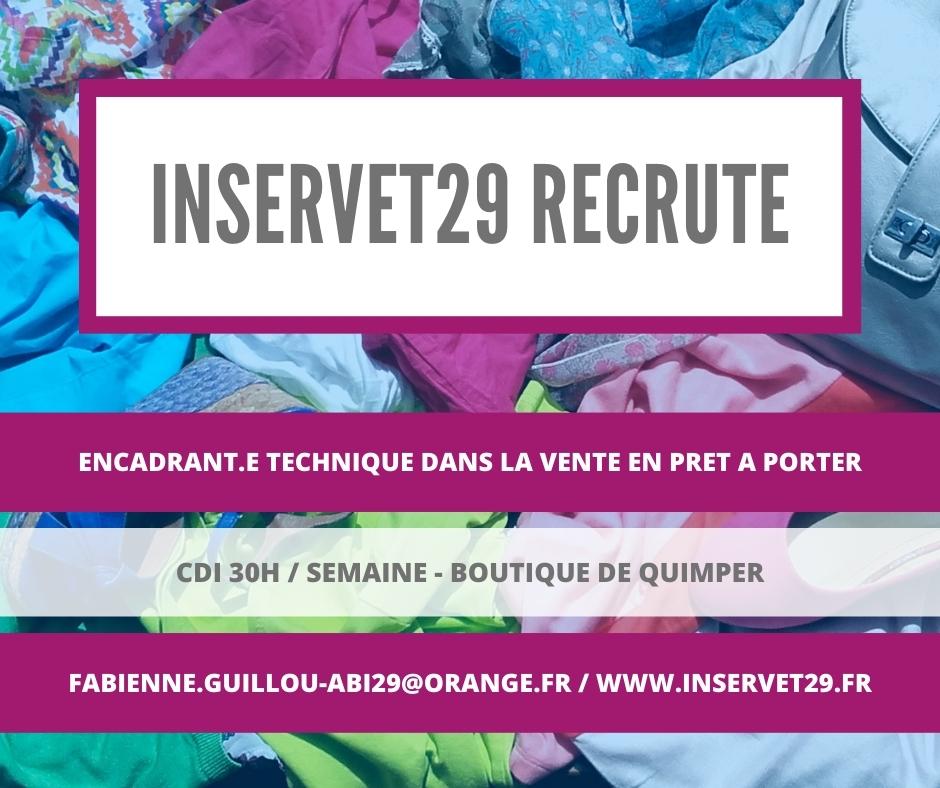 Offre d'emploi CDI ! - Inservet 29